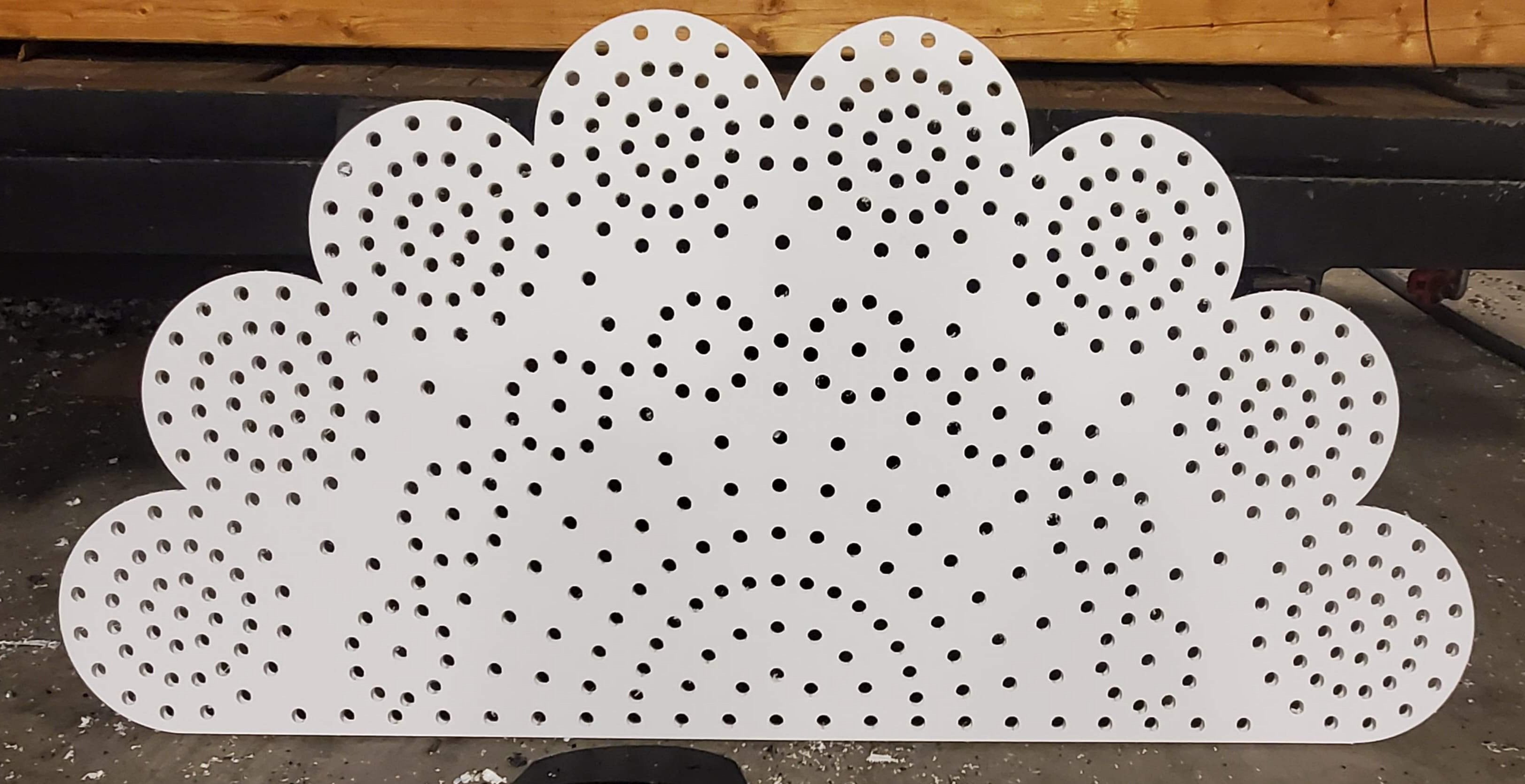 Vibrant Peacock Arch with RGB Pixels by Gilbert Engineering