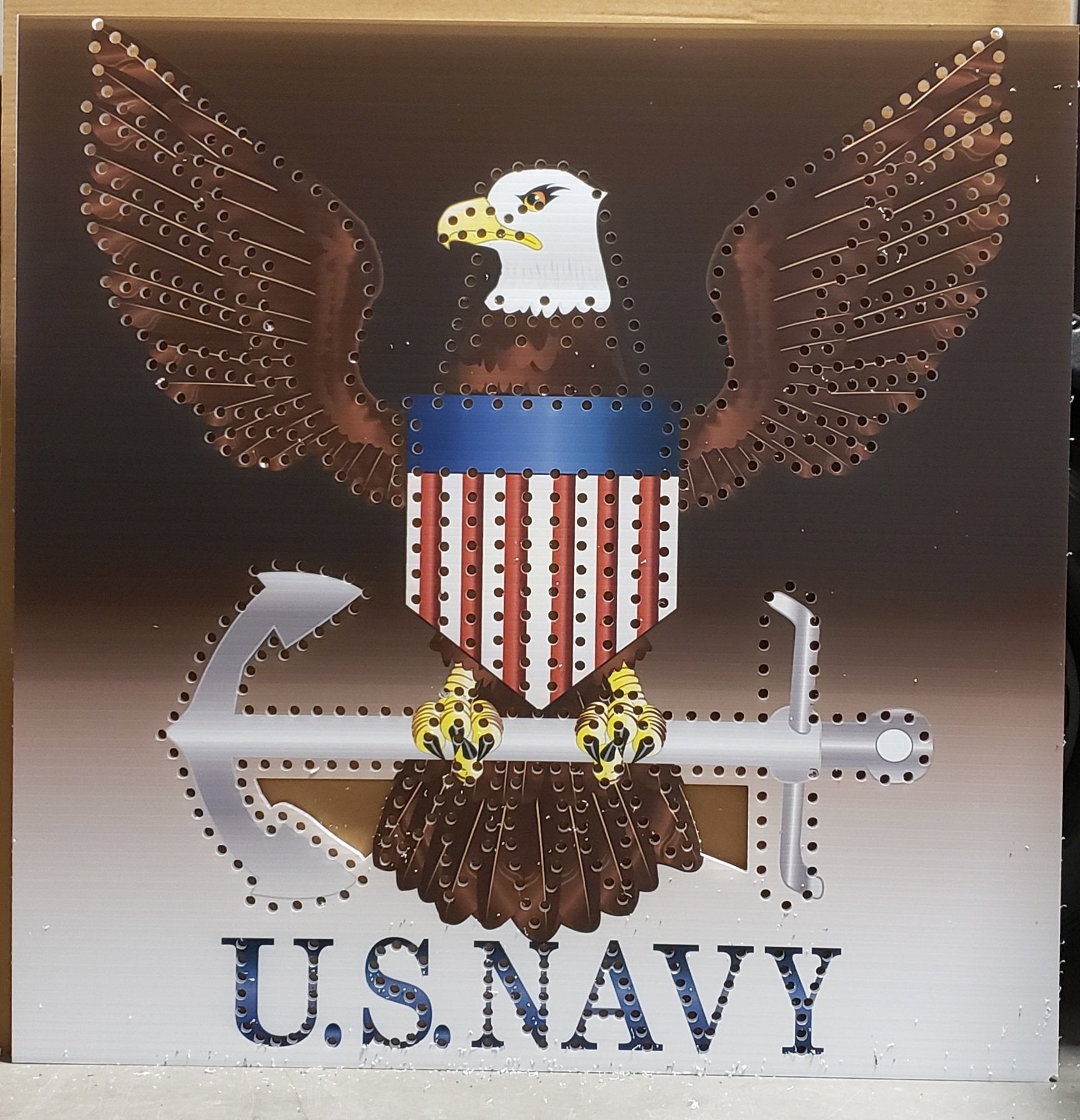 IMPRESSION Navy Sign with 12mm RGB Pixels by Gilbert Engineering USA