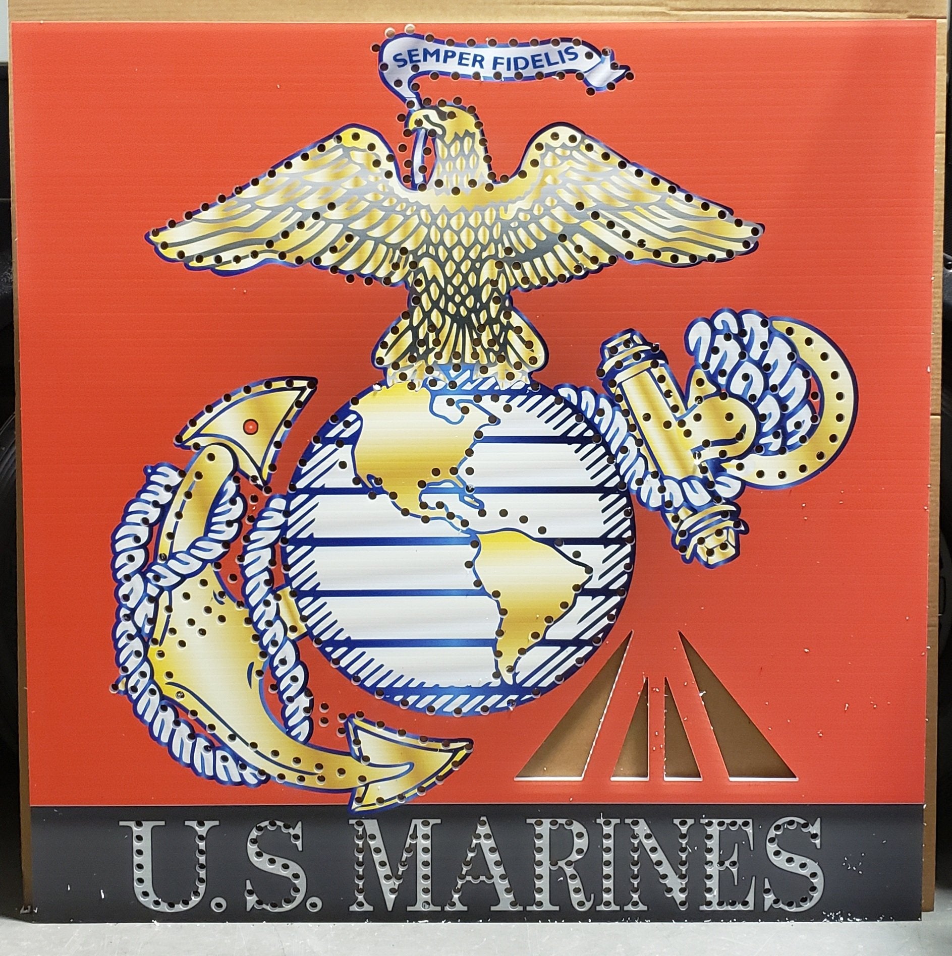 Exciting IMPRESSION Marines Sign by Gilbert Engineering USA