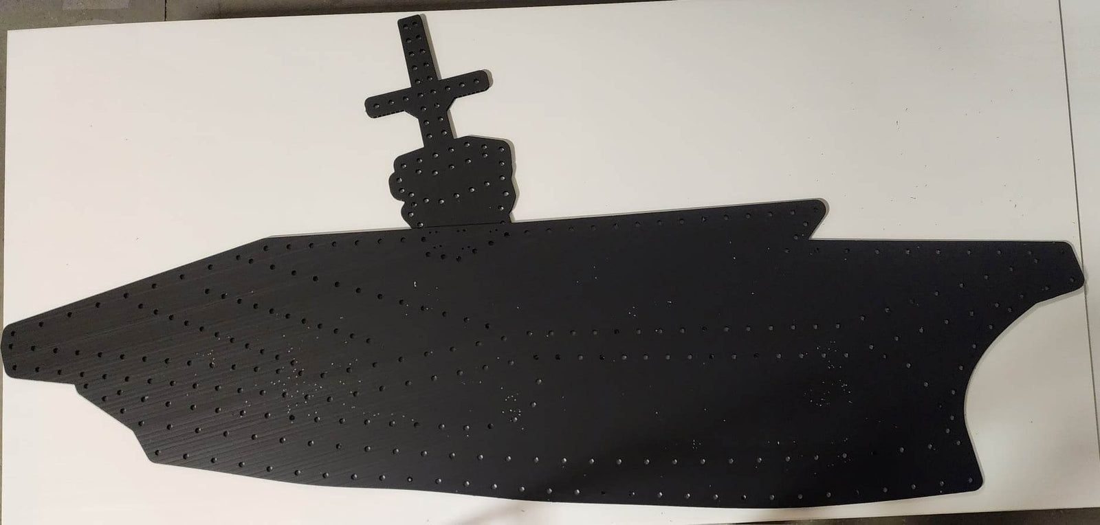 Laser Cut Aircraft Carrier for RGB Pixels by Gilbert Engineering USA