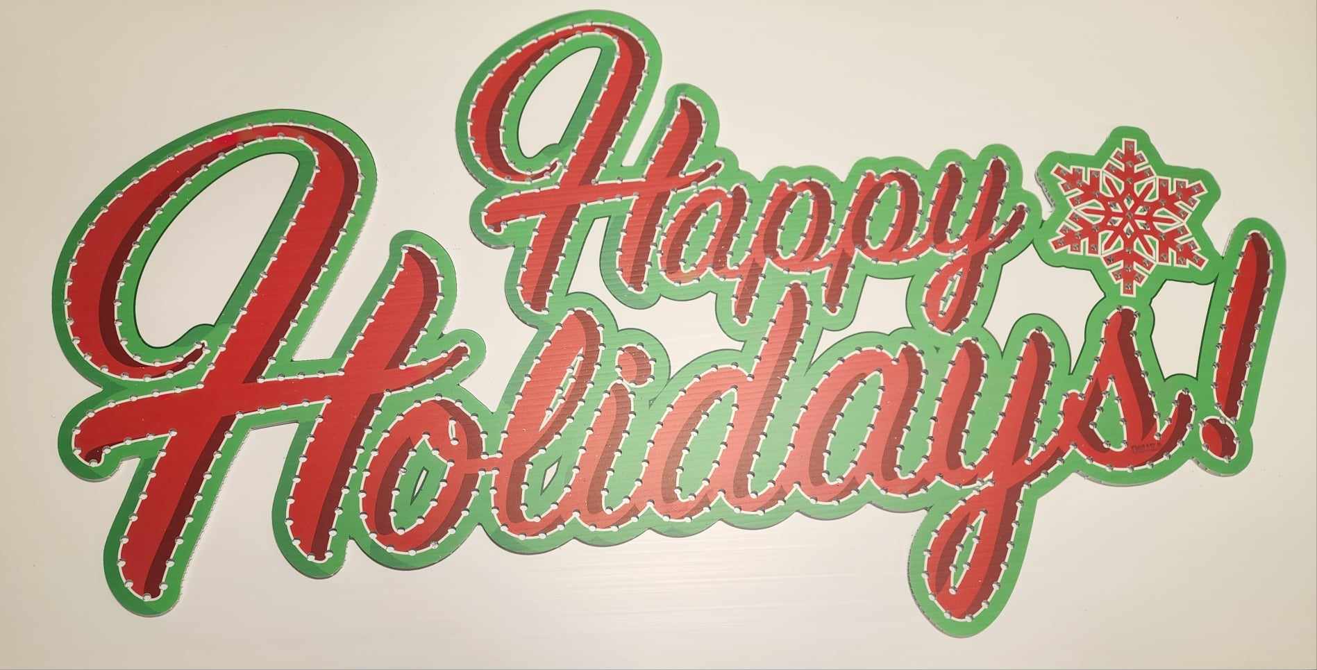 IMPRESSION Happy Holidays! Laser Cut RGB Pixels Upgrade