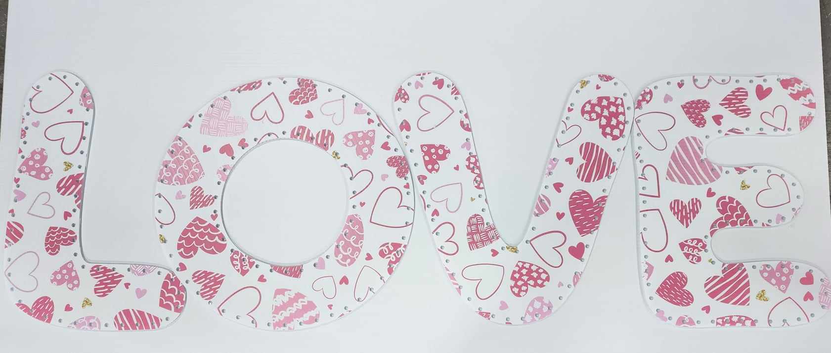 IMPRESSION LOVE: Red Sparkle RGB Pixels Delight