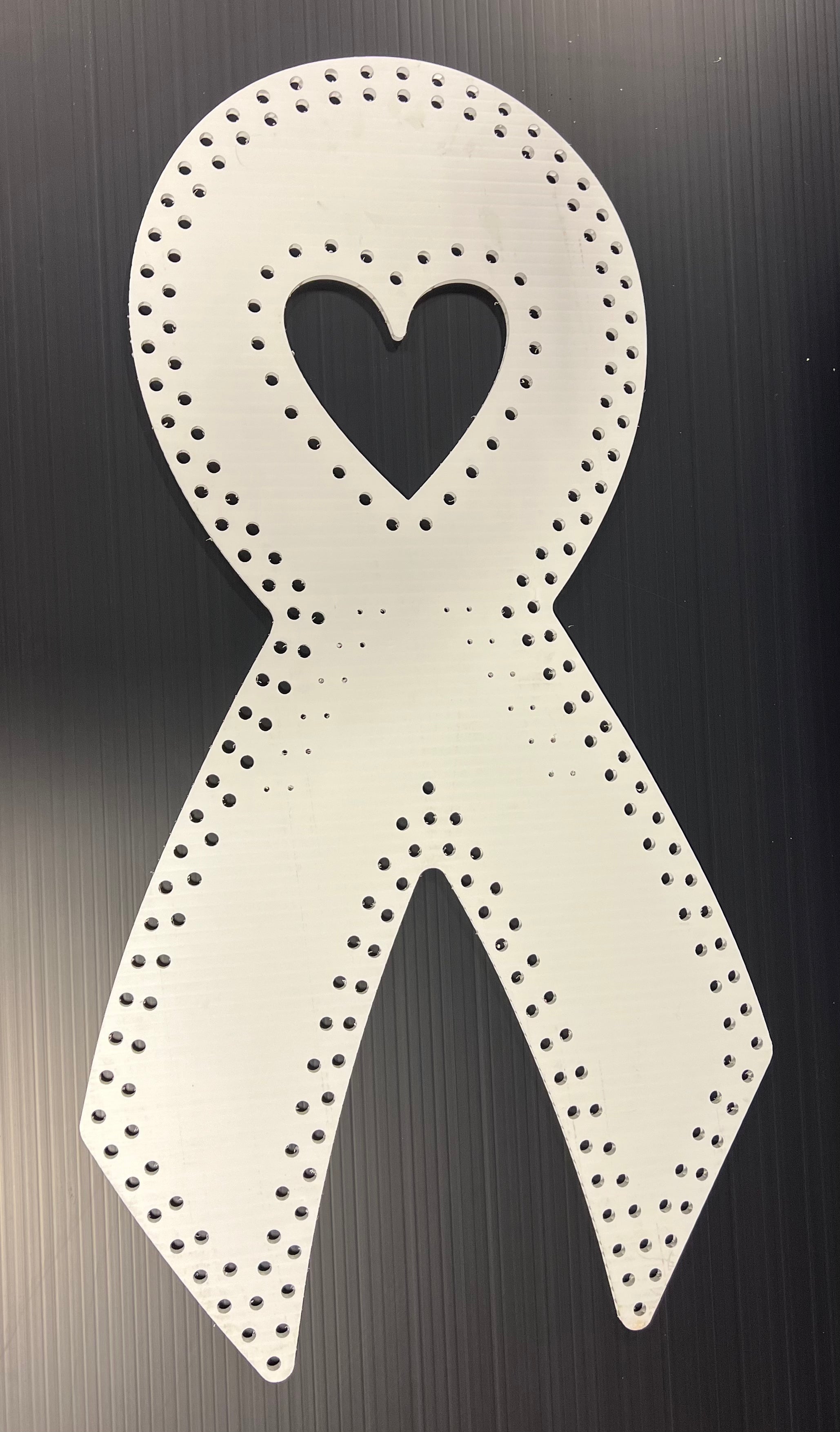 Exciting Laser Cut Cancer Ribbon by Gilbert Engineering