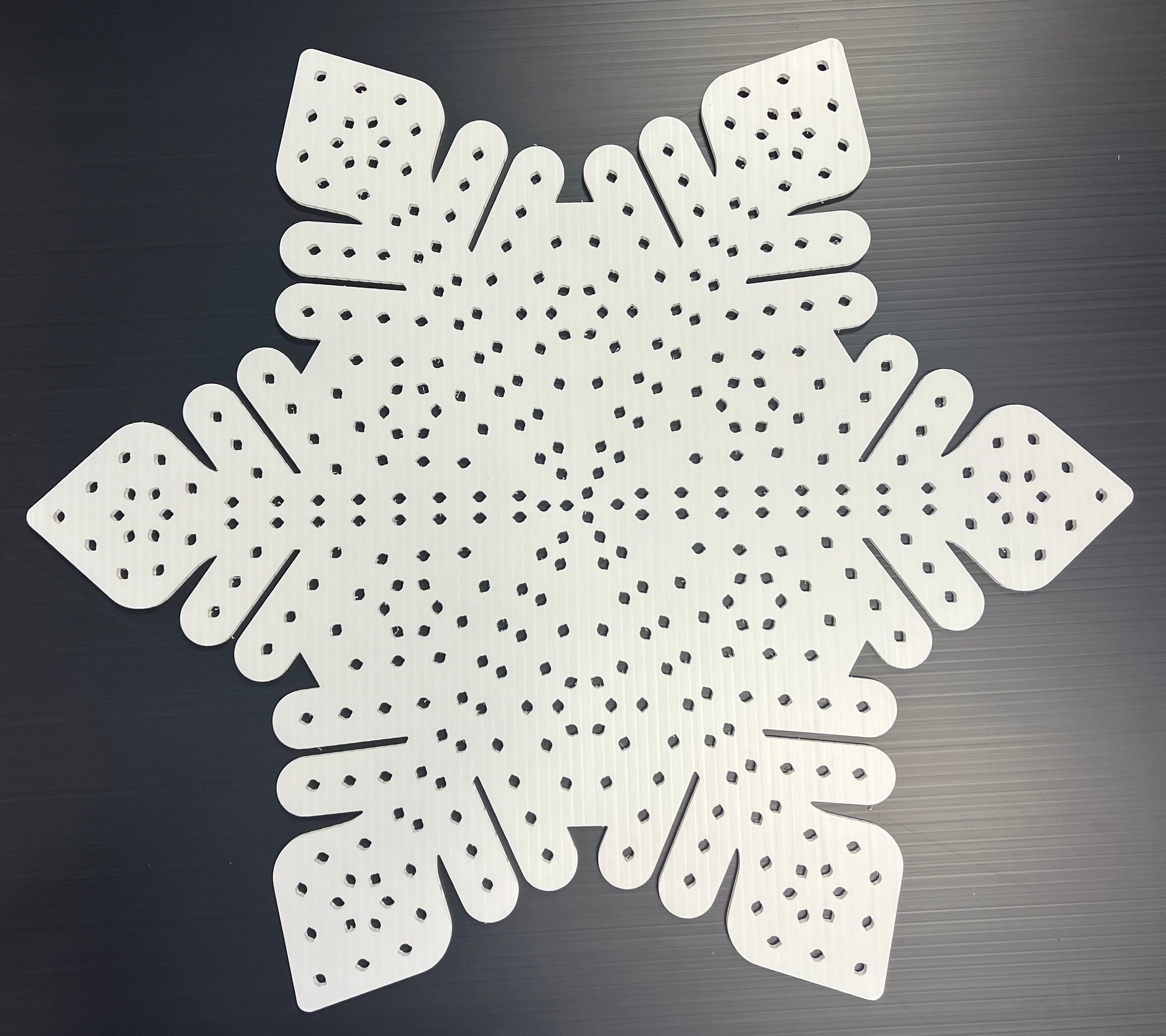 Exciting Flake O: 375 Node RGB Pixel Art by Gilbert Engineering USA