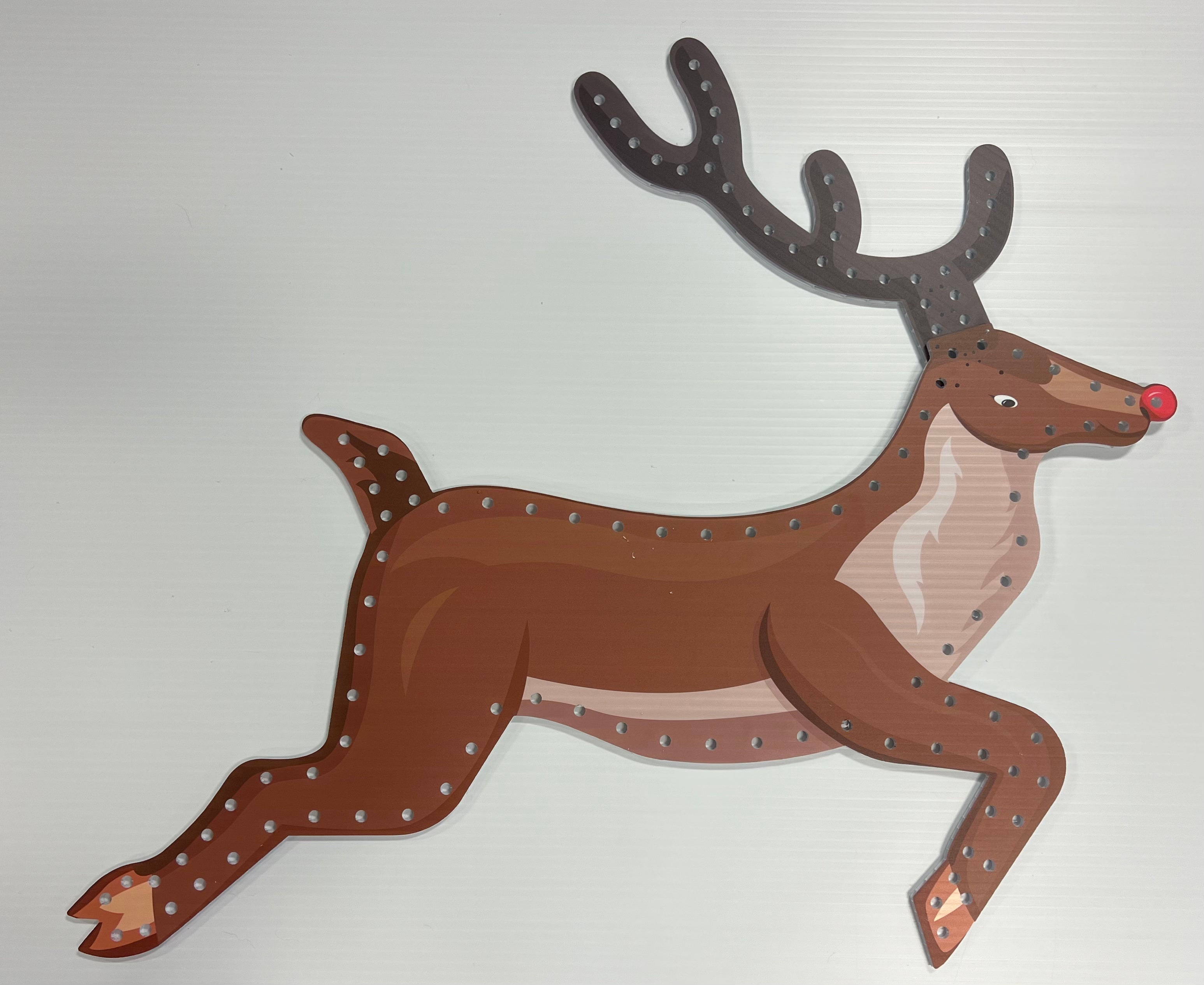 IMPRESSION Reindeer: Laser Cut for 12mm RGB Pixels