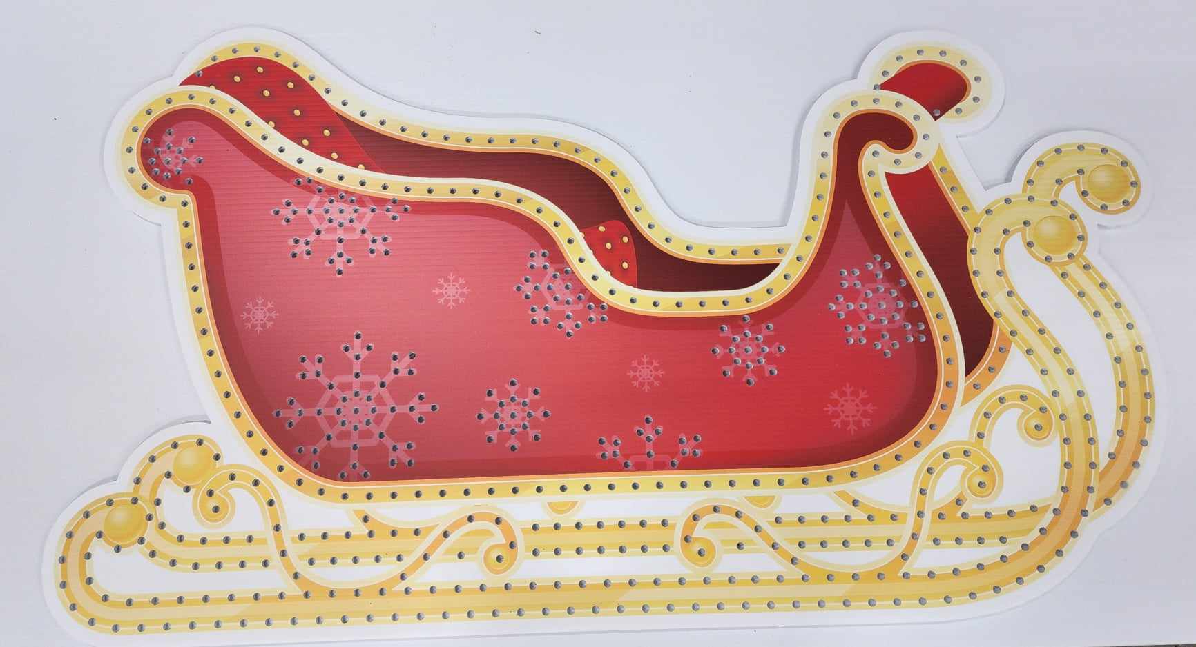 Exciting Big Red Sleigh for RGB Pixels by Gilbert Engineering USA